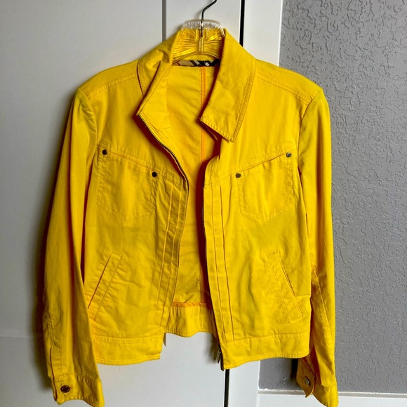 Burberry | Jackets & Coats | Burberry Yellow Jacket | Poshmark